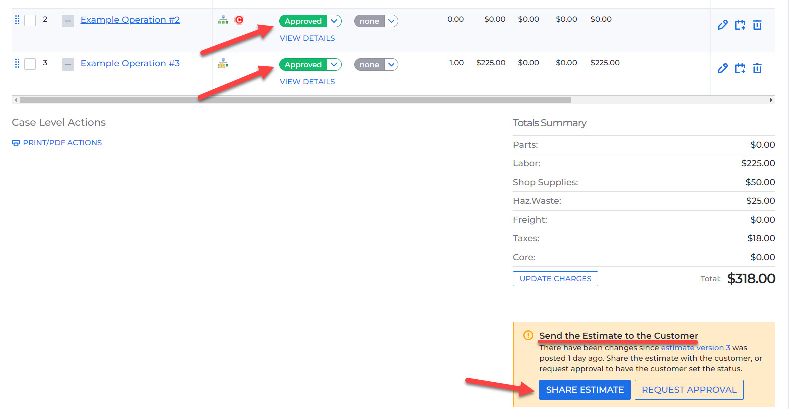 New Operations Table - Approval on Behalf of the Customer – Decisiv