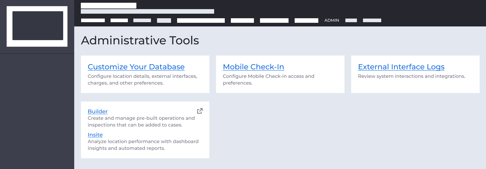 Administrative Tools – Decisiv